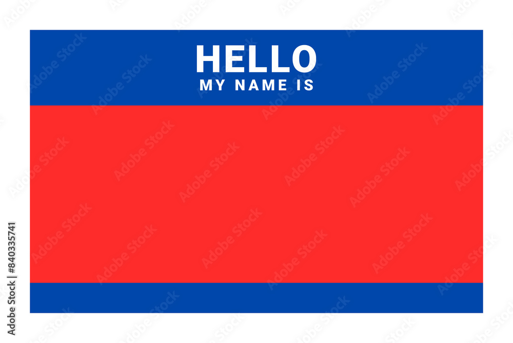 Hello, my name is. Background of sticker name tag or your text. Street ...