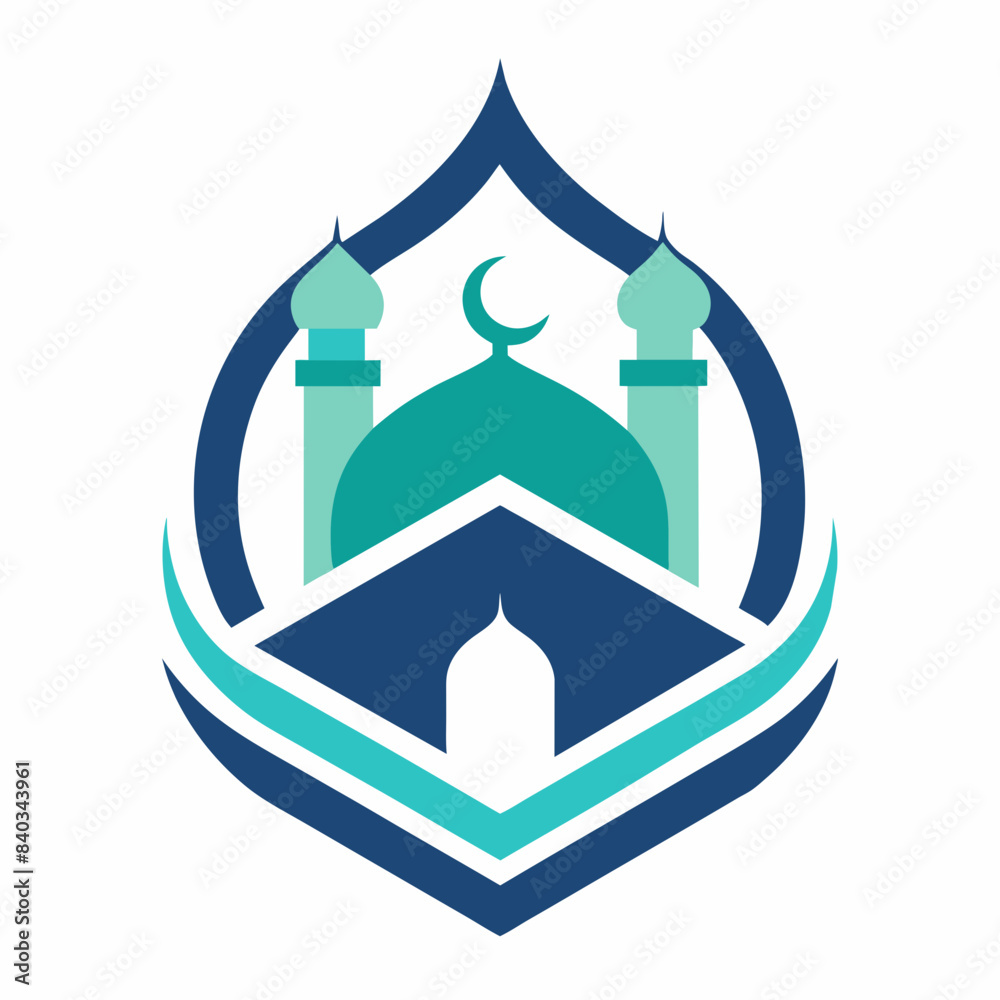 Muslim Sign Logo Design Stock Vector | Adobe Stock