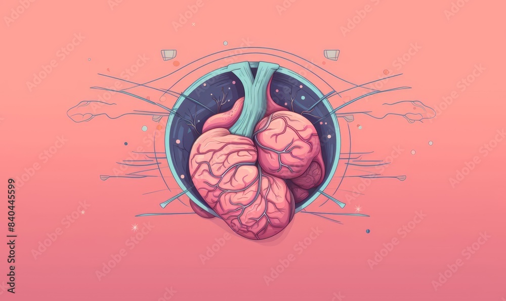 Abdomen anatomy flat design top view medical theme cartoon drawing ...