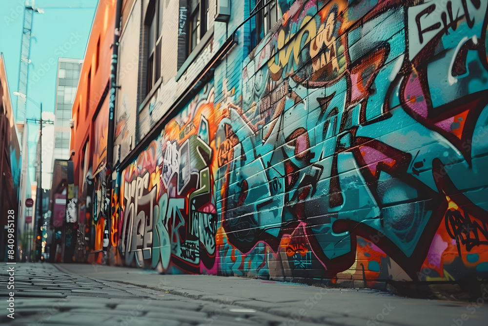 Urban Graffiti Art walls full of life and movement, with street murals ...