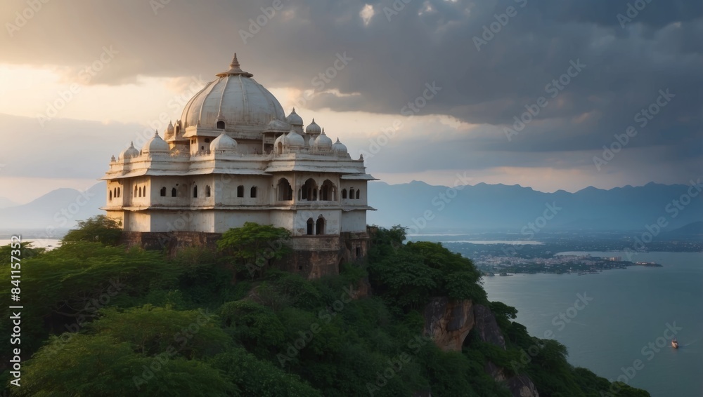 Monsoon Palace A Dramatic Fusion of Indian Architecture on a D Rendered ...