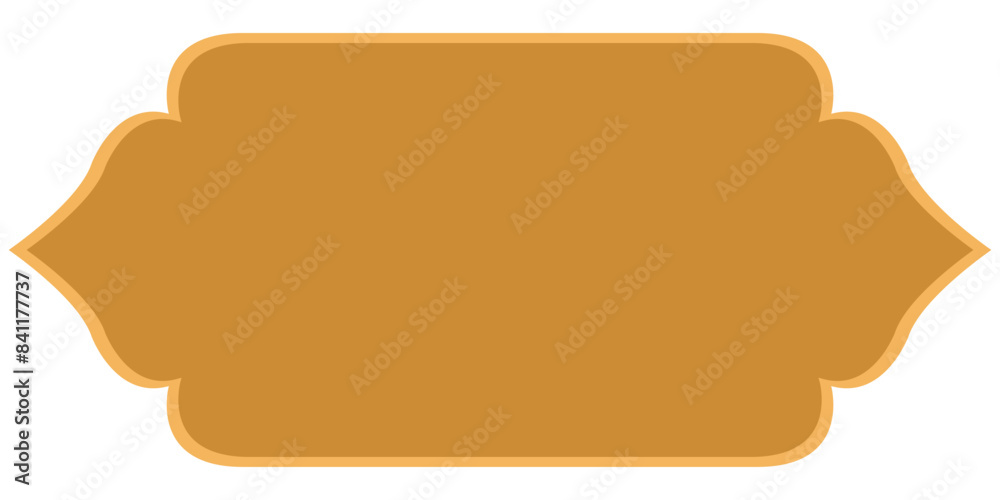 Islamic shape vector illustration, Islamic badge, Islamic frame vector ...