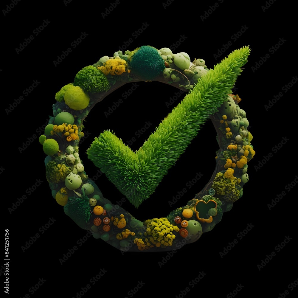 Green check marks, standalone tick symbols, checklist icons, and an ...