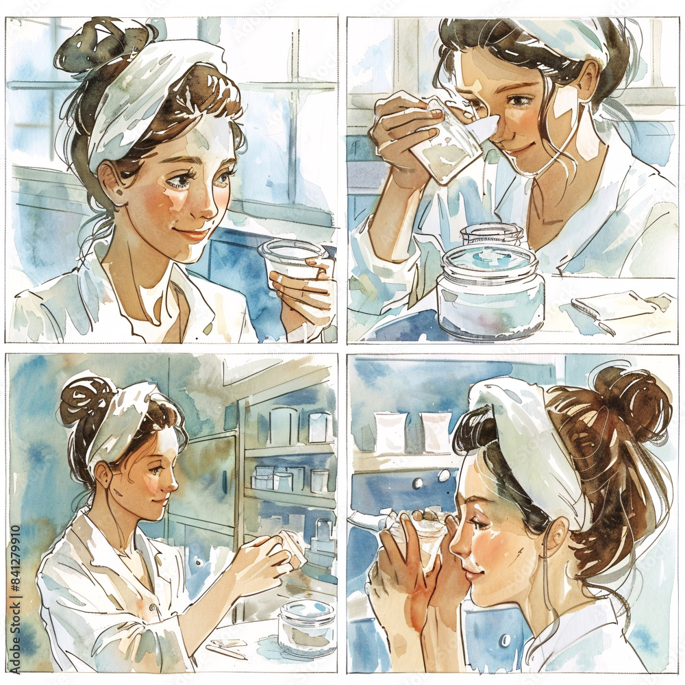 Four-panel comic strip showcasing the production process of high ...