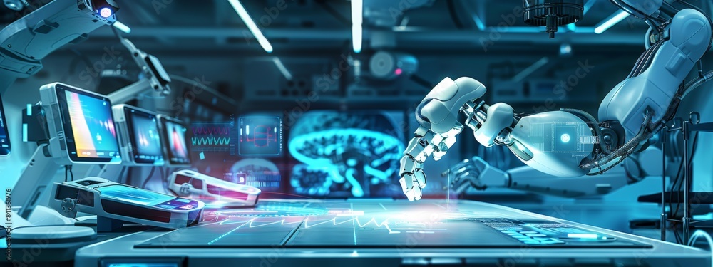 Advanced Technology and Future Robotics in Healthcare. Robotic Arm for ...