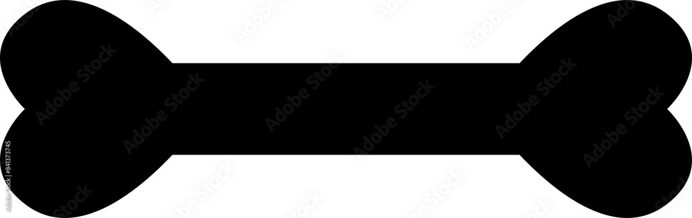 Dog bone icon on white background pet food concept for graphic design ...