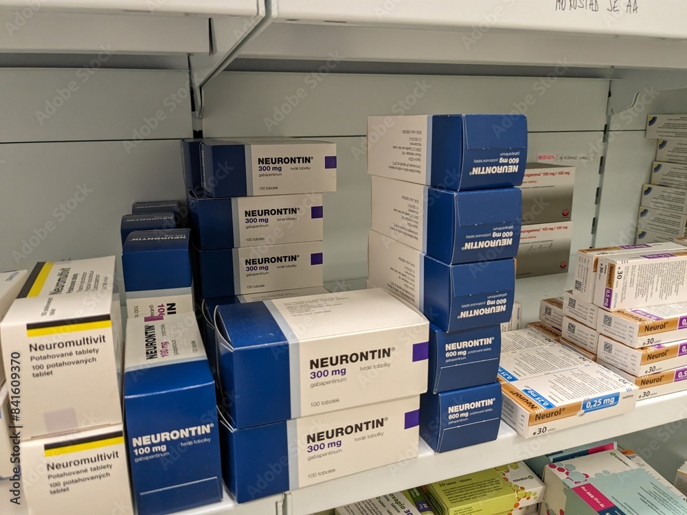 Prague,Czech republic-June 17 2024: box of medication with Alprazolam ...