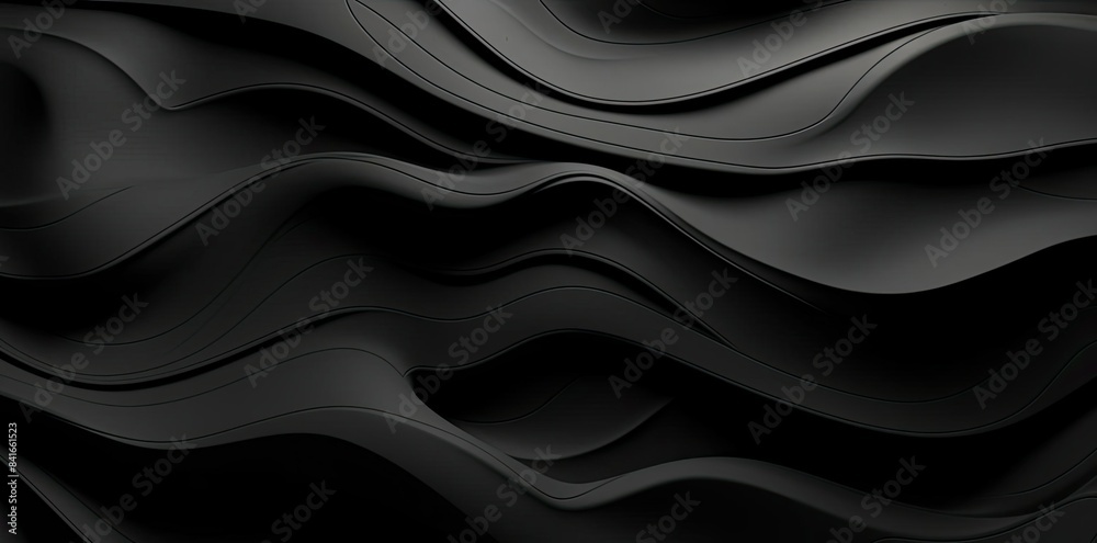 texture background black and grey wavy lines on a black background ...