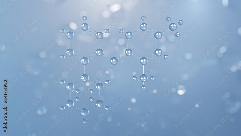 vortioxetine molecular structure 3d, trintellix, structural chemical ...