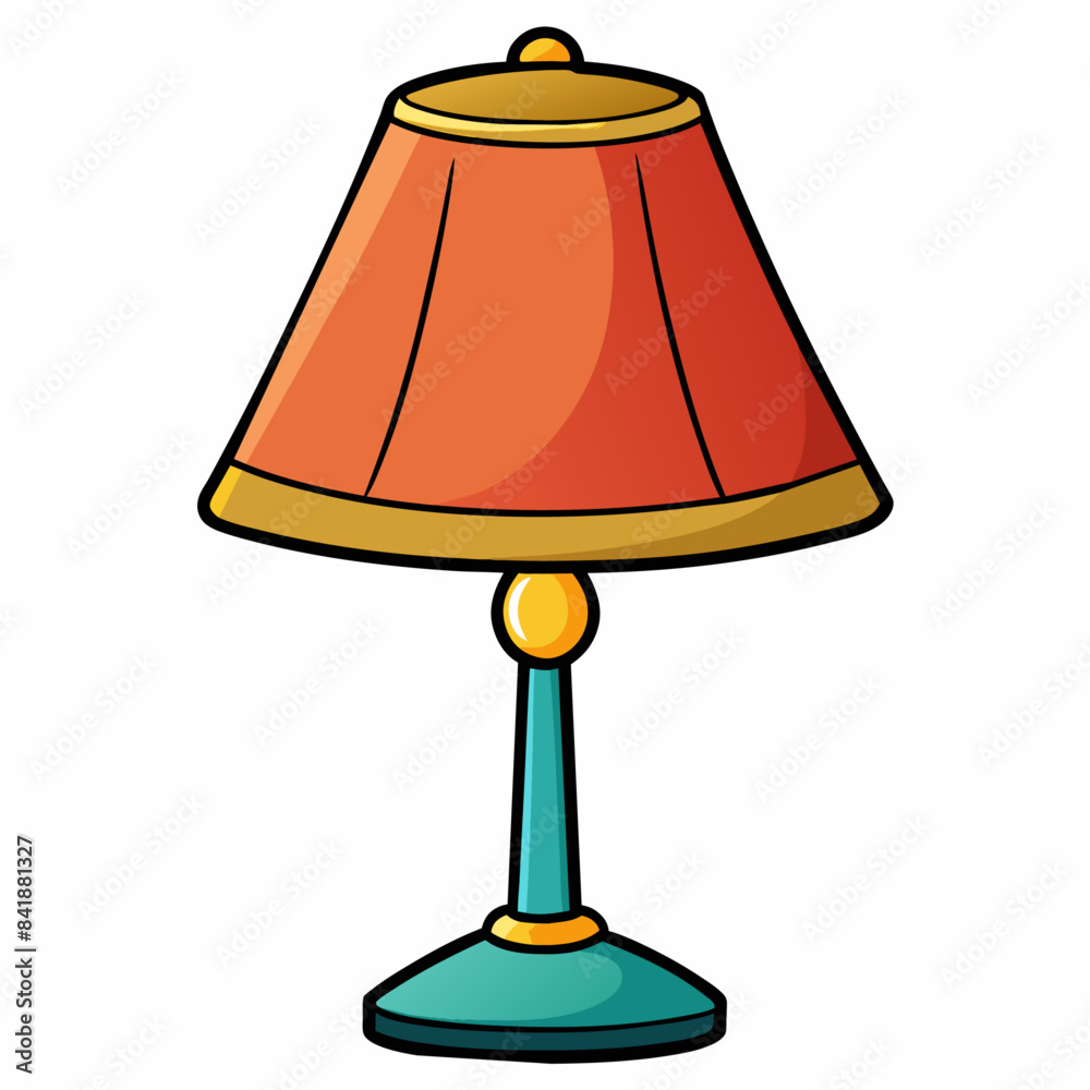 Lamp cartoon vector clipart Illustration Stock Vector | Adobe Stock