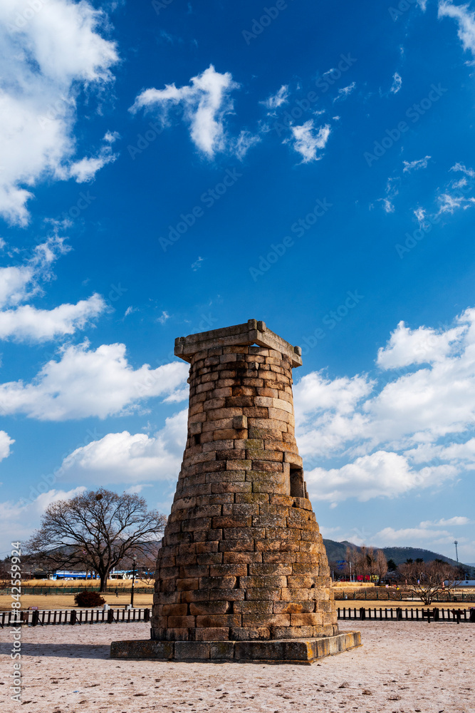 Cheomseongdae, an ancient astronomical observatory in Gyeongju, South ...