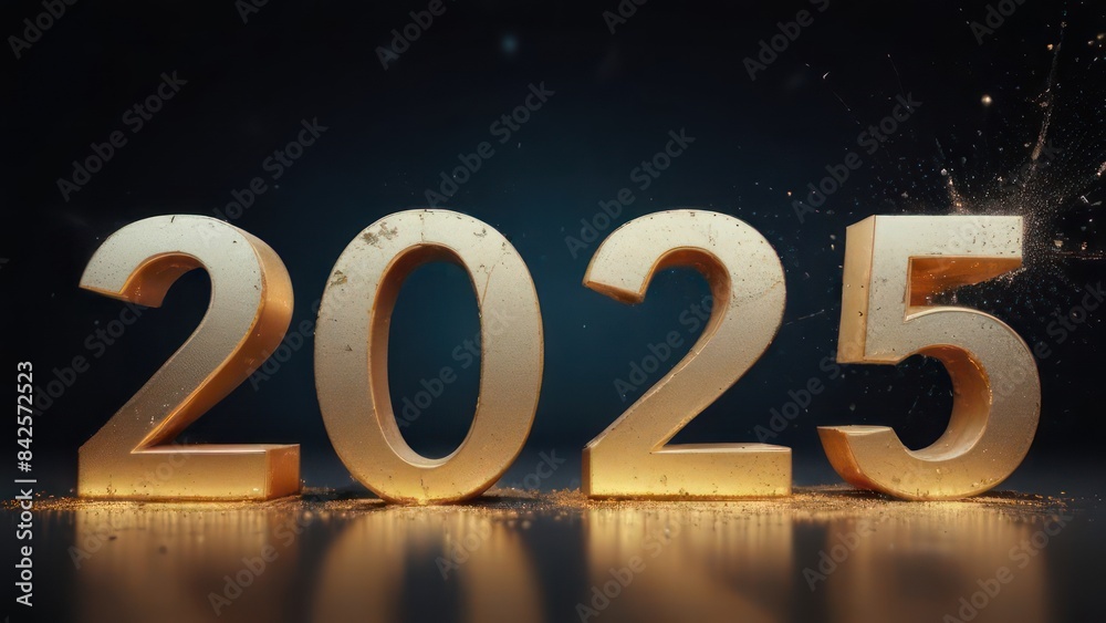 numbers 2025. concept of the new year 2025. postcards for 2025 Stock ...