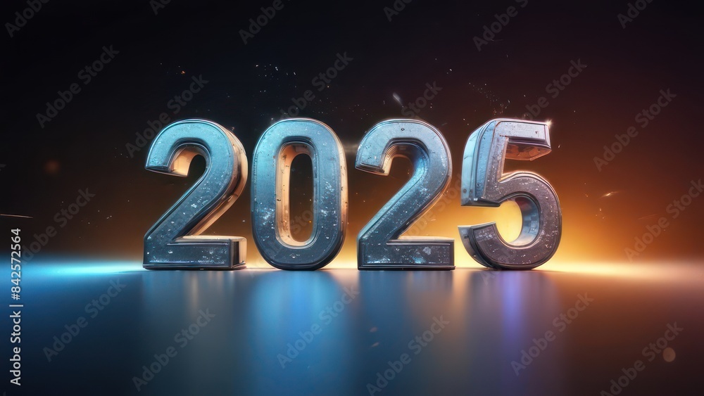 numbers 2025. concept of the new year 2025. postcards for 2025 Stock ...