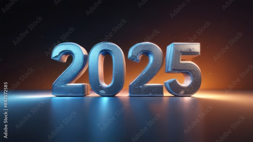numbers 2025. concept of the new year 2025. postcards for 2025 Stock ...