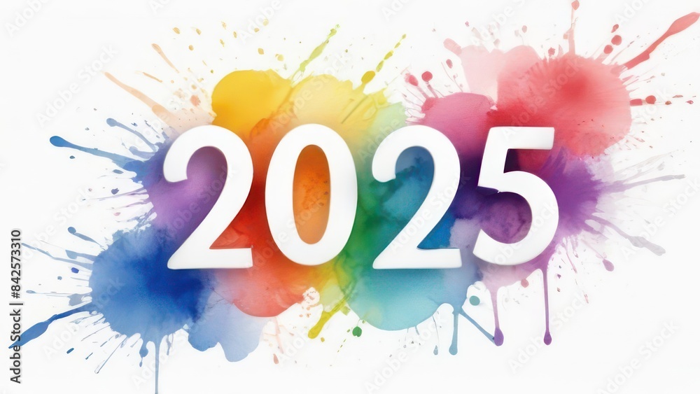 numbers 2025. concept of the new year 2025. postcards for 2025 Stock ...