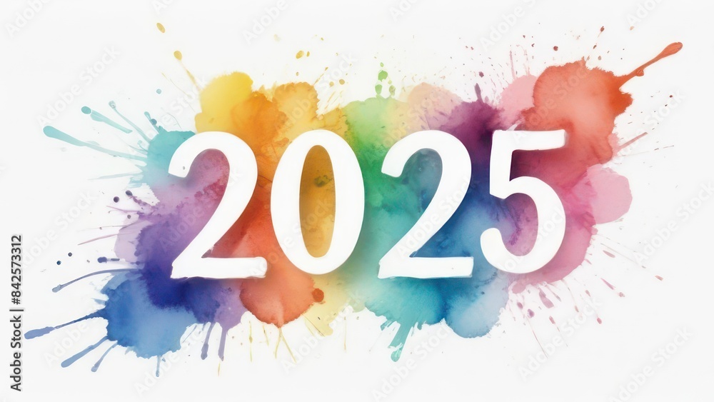 numbers 2025. concept of the new year 2025. postcards for 2025 Stock ...