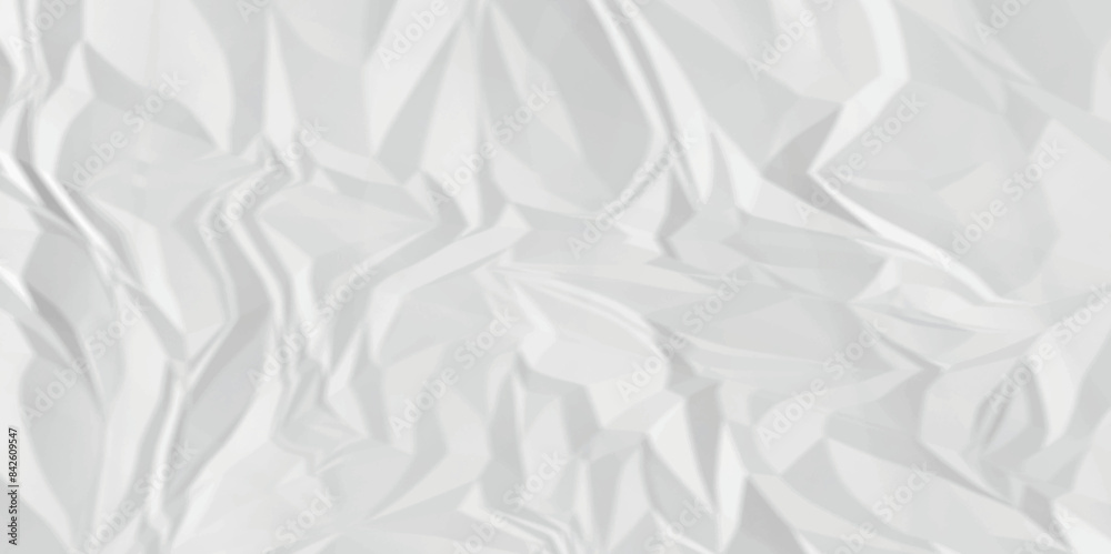 White crumpled paper texture . White wrinkled paper texture. White ...