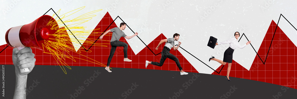 Composite trend artwork sketch image photo collage of hand hold huge ...