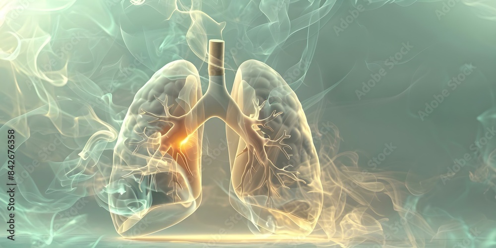 Smoking impacts human health through burning lungs and harmful smoke ...