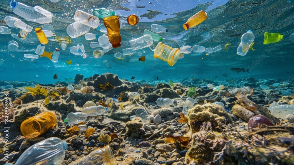 Analyze the effects of plastic pollution on marine ecosystems and ...