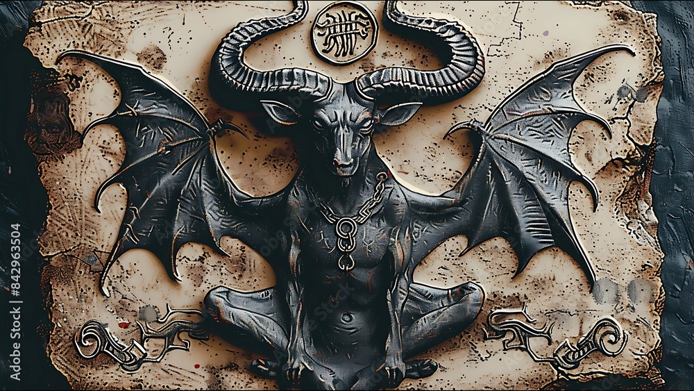 Baphomet Dark Lord Biblical Evil Satanic Lucifer Temple Book of Enoch ...