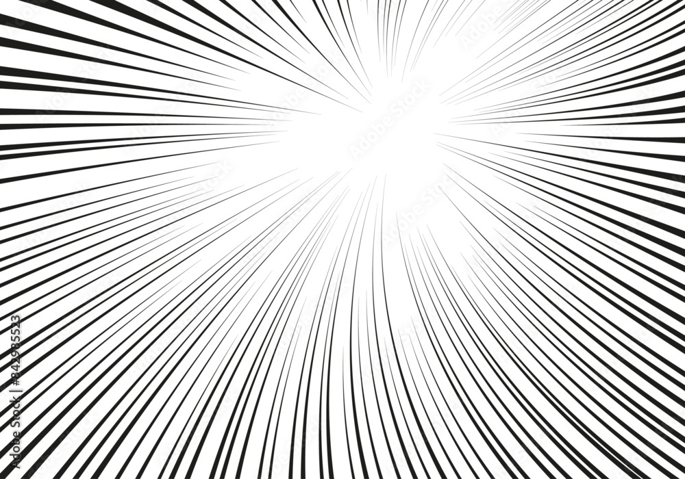 Speed line background. Manga screentone black and white. Comic book ...