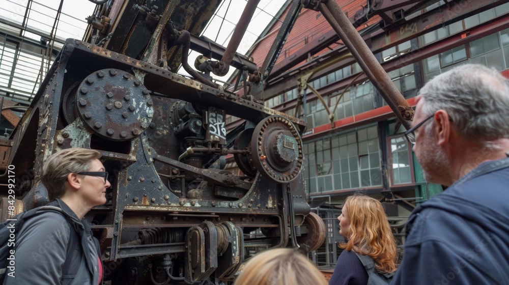 The sounds of clanking metal and engines revving fills the air as a ...