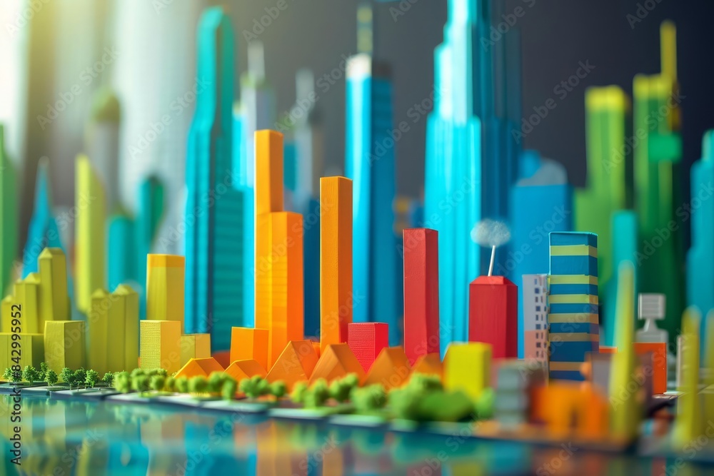 Stock-Illustration „Energy Use Intensity EUI depicted with a bar graph ...