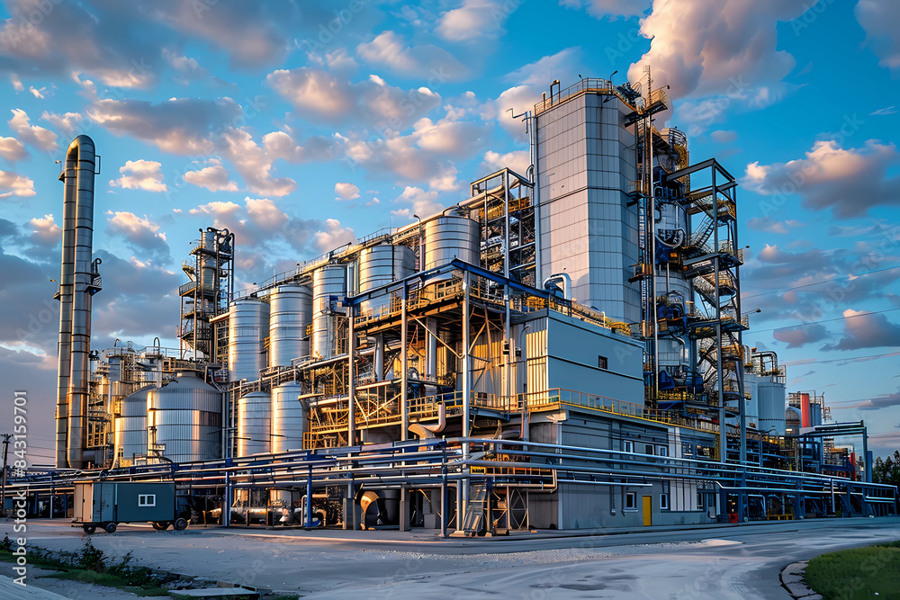 Biomass: A landfill gas recovery plant converting waste to bio energy, biomass energy - High ...