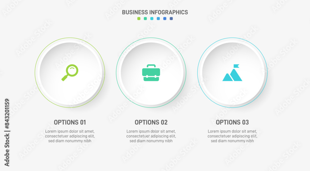 Horizontal progress bar featuring 3 arrow-shaped elements, symbolizing ...
