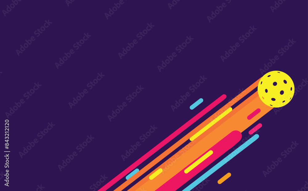 Attractive colorful editable vector of pickleball background design ...
