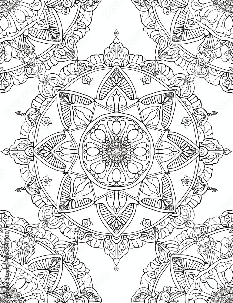 Mandala Masterpieces: High-Resolution Detailed Patterns for Relaxation ...