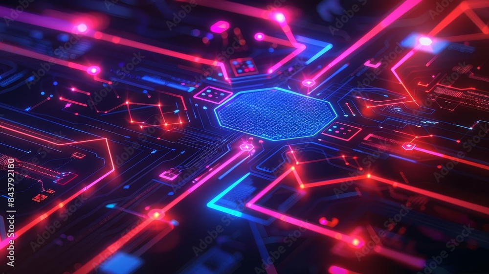 Adaptive marketing flowchart with realtime data updates, neon accents ... Adaptive marketing flowchart with realtime data updates, neon accents ...