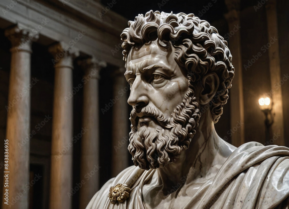 The Marble Portrait of Marcus Aurelius. A Historic Monument of Ancient ...