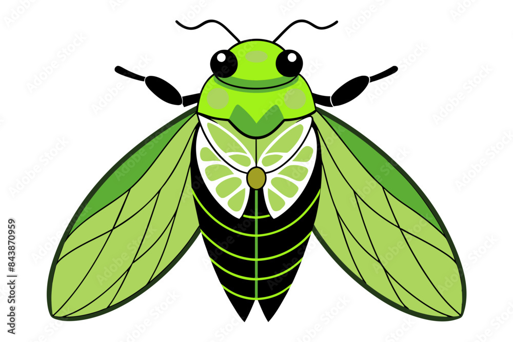 Cicada vector artwork and illustration svg file Stock Vector | Adobe Stock