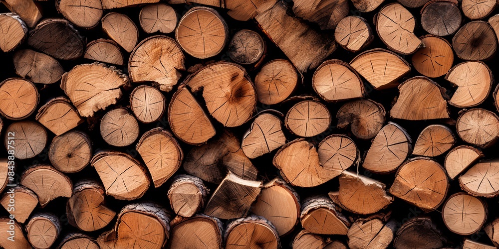 Firewood tree wood forest bark timber stack of log decoration ...