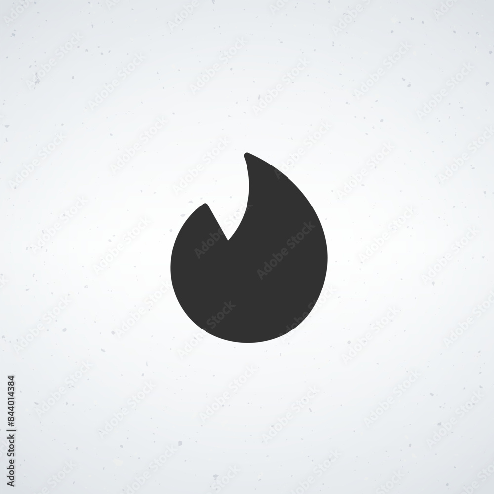 Fire sign. Fire flame icon. Stock vector illustration isolated on white ...