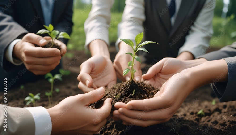 environment cooperation, unity of business people and community ...