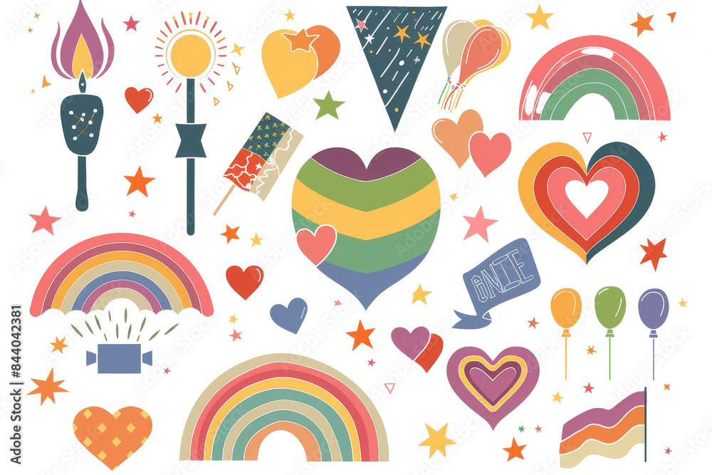 Celebrate Diversity with Vibrant Pride Month Clip Art Bundle Featuring ...