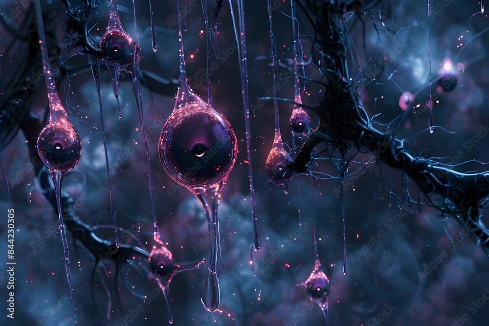 Ethereal Creature Bleeding Luminous Droplets Transforming into Mystical ...