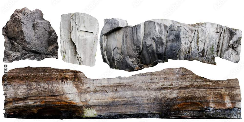 Isolated PNG cutout of a cliff on a transparent background, ideal for ...