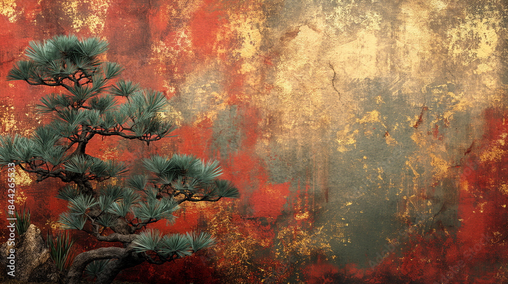 Japanese paper, paper texture, very beautiful gold leaf, shades of deep ...