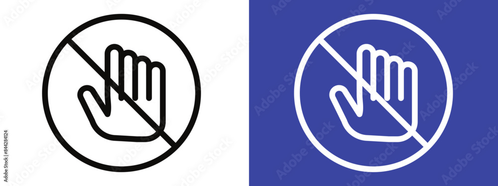 Do not enter sign set. Vector symbols for do not enter signs in various ...