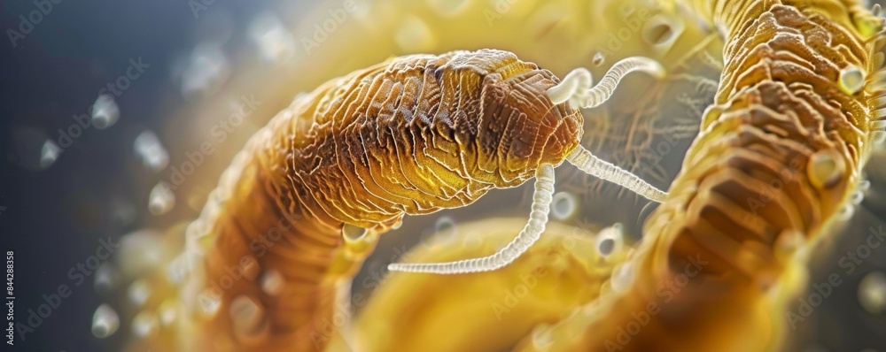 Microscopic images of nematode worms reveal the detailed structure of ...