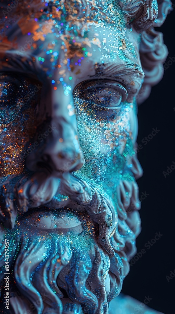 Ilustração an ancient Greek mythology selfie sculpture male person with ...