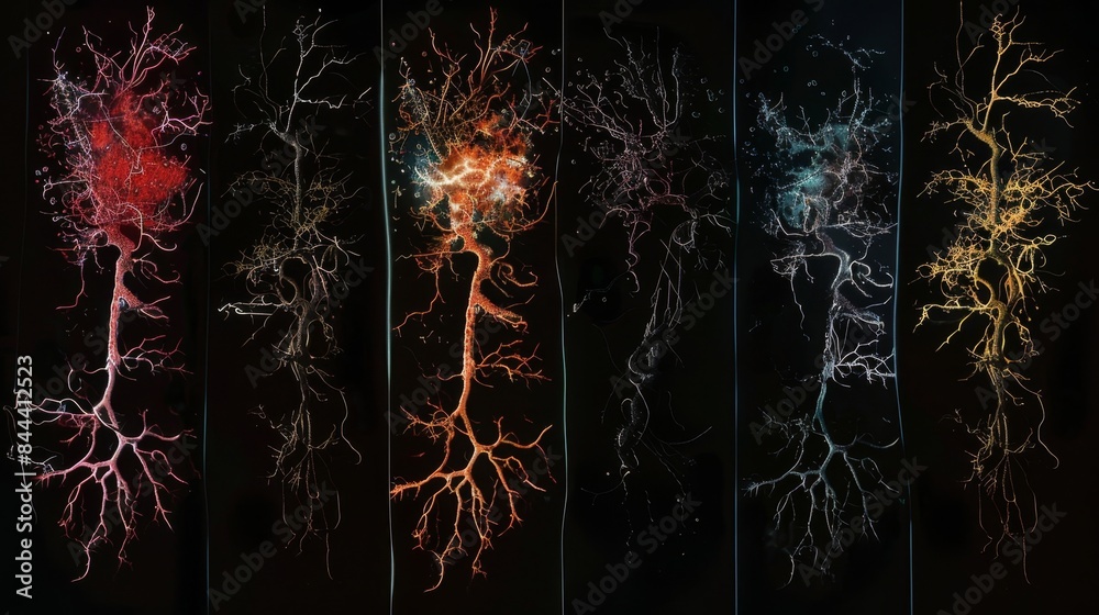 Composite image of dendritic spines in different stages of maturation ...