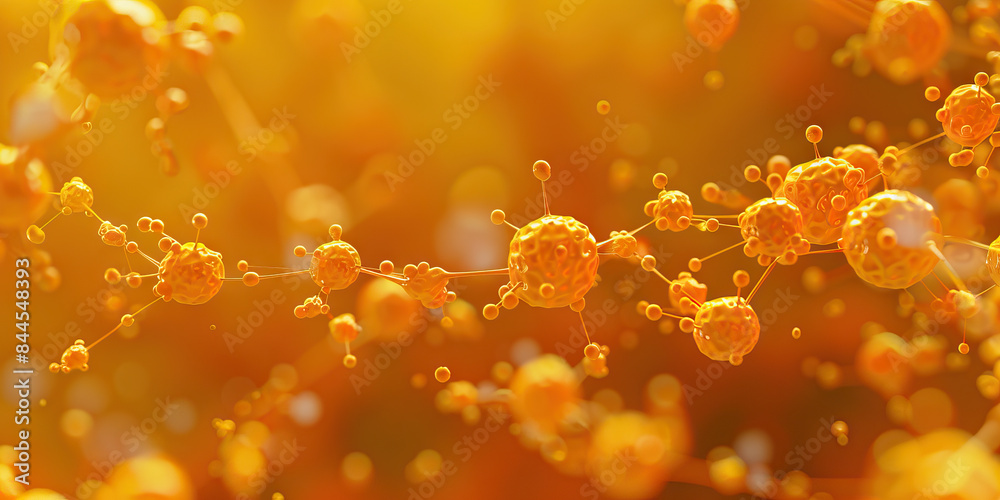 Golden Yellow Enzymatic Cleaner Breakdown: Detailed view of golden ...