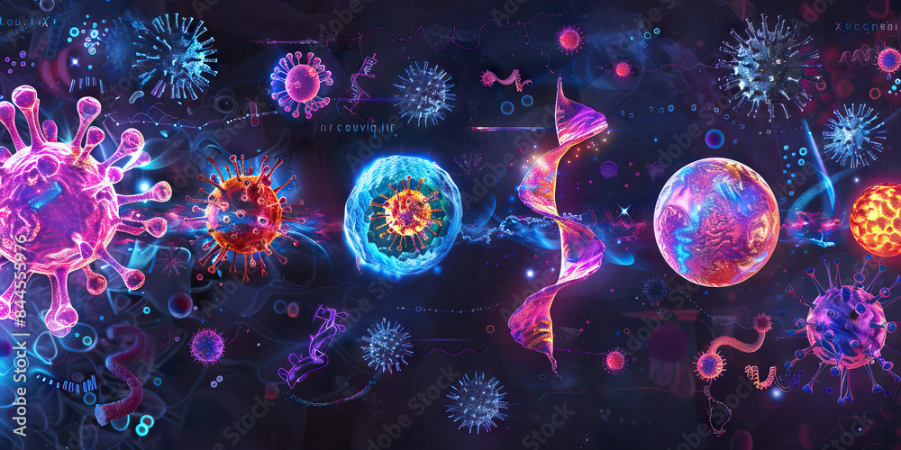 Virus Mutation and Evolution: A timeline showing the evolution of the ...