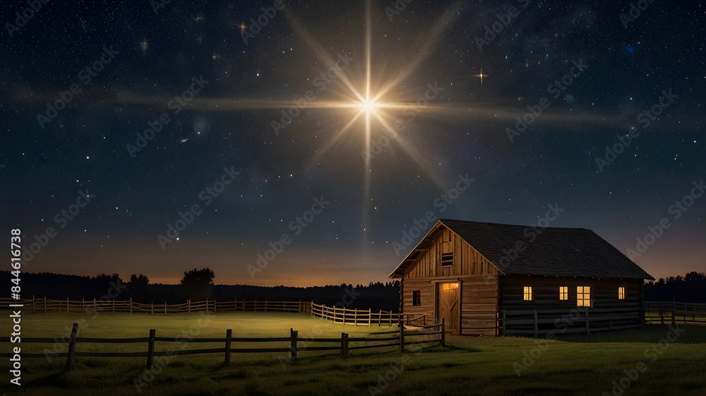 Star of Bethlehem from the Bible story in New Testament symbolizing ...