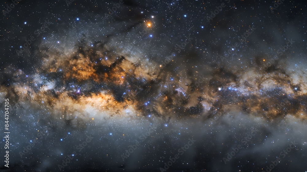 A stunning image of the Milky Way galaxy as seen from a remote space ...